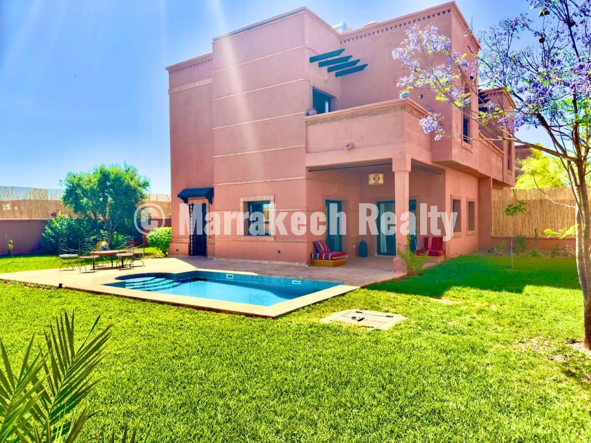Family Villa with Pool for Rent – Atlas Golf Resort - Marrakech Realty
